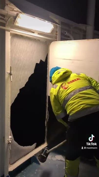 Ice On The Bulkhead Door Youtube