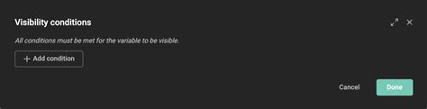 Variable Visibility Conditions Chili Grafx Guides