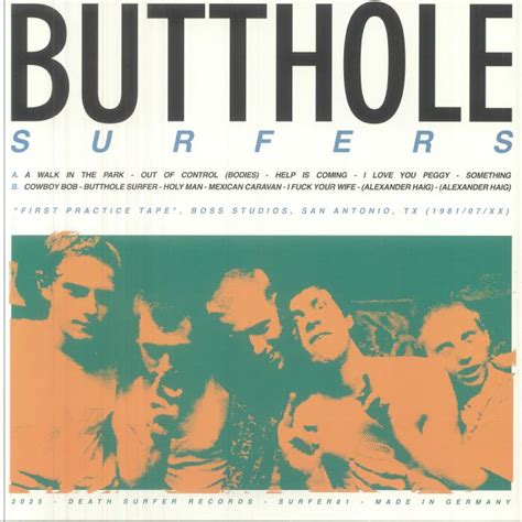 Butthole Surfers バットホール・サーファーズ First Practice Tape 1981 German 限定
