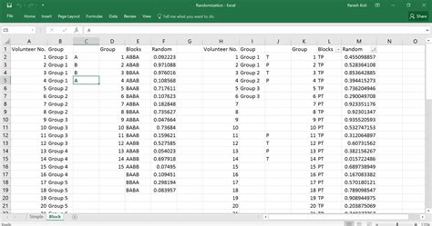 Block Randomization In Clinical Trials Video Tutorial In Microsoft