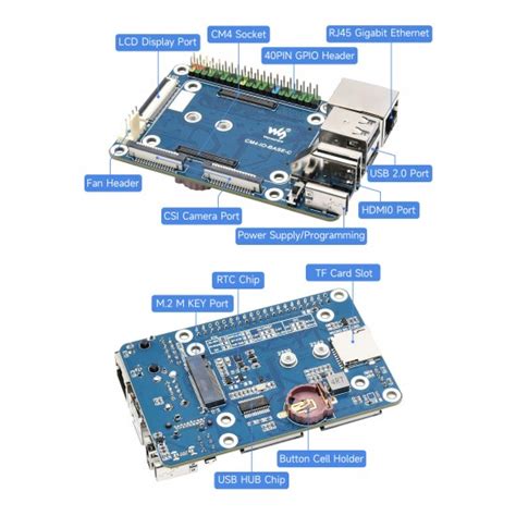 Buy Waveshare Mini Base Board C Designed For Raspberry Pi Compute Module Online In India At