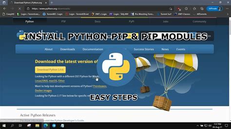 Install Python Pip And Pip Modules On Windows System 2021 Youtube