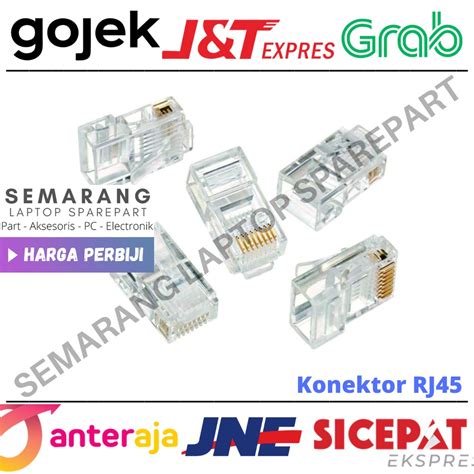 Jual PORT RJ45 CAT6 CAT5 Konektor Connector Lan Cat 6 Jaringan Shopee Indonesia