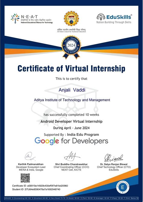 Aicteinternship Aicte Eduskills Eduskillsfoundation Aicteeduskillsinternship