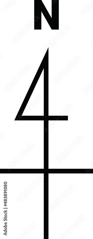 北の矢印コンパス