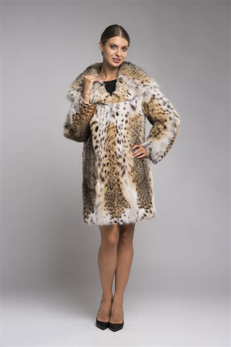 Hooded Lynx Fur Coat Emily Skandinavik Fur
