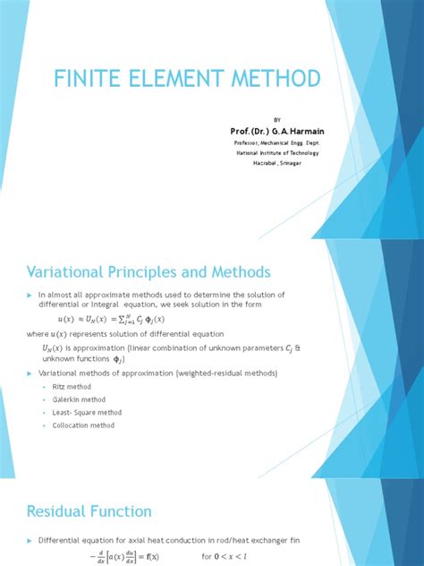 Finite Element Method Lecture 3 Pdf