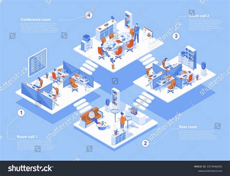 Call Center Concept 3d Isometric Web Stock Vector Royalty Free 2274446291 Shutterstock