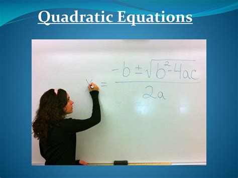 PPT Quadratic Equations PowerPoint Presentation Free Download ID 6820016