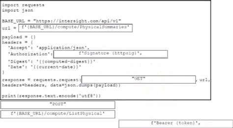 Drag And Drop The Code From The Bottom Onto The Box Where The Code Is Missing To Retrieve A