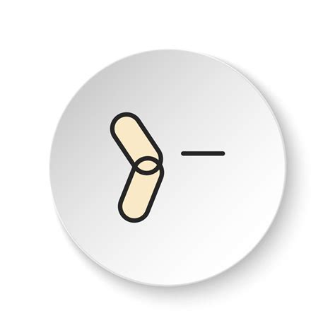 Round Button For Web Icon Chain Delete Link Button Banner Round Badge Interface For