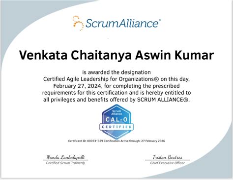V C Aswin Kumar On Linkedin Scrumalliance Agileleadership Poweragile