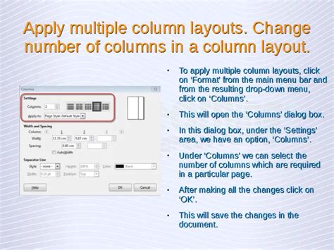 Advanced Word Processing Columns