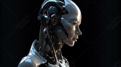 사려 깊은 여성 안드로이드가 등장하는 3d 렌더링 배경 여자 컴퓨터 배경 인공 지능 로봇 배경 자동적 인 배경 이미지 Hd 여자 컴퓨터 인공 지능 로봇 자동적 인