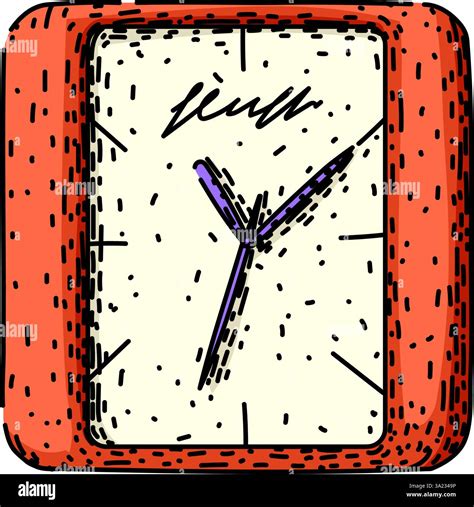 Alarm Clock Sketch Hand Drawn Vector Stock Vector Image And Art Alamy