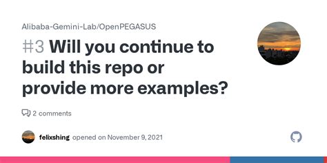 Will You Continue To Build This Repo Or Provide More Examples Issue Alibaba Gemini Lab