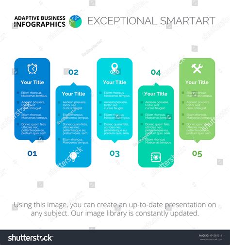 Creative Process Chart Template Stock Vector Royalty Free Shutterstock