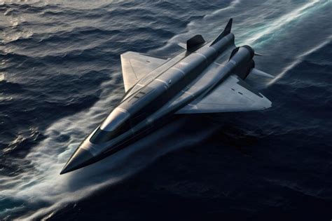 Premium Ai Image Sleek Aerodynamic Design Of Hypersonic Craft