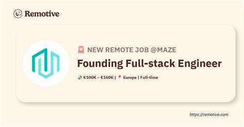 Hiring Founding Full Stack Engineer Maze