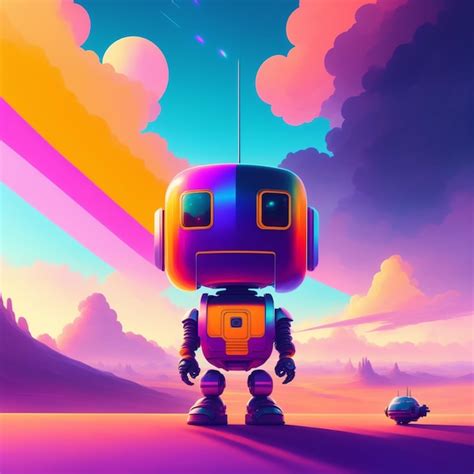 Premium Photo Cute Robot