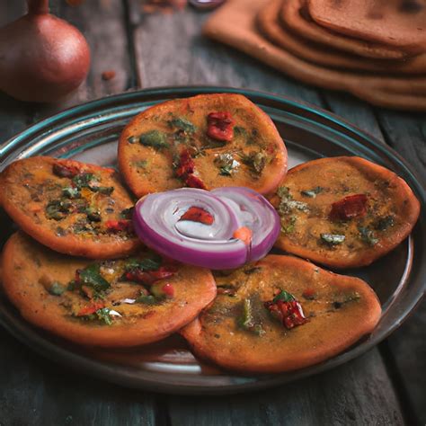 Premium Ai Image Chilegarlic Kulcha