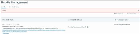 Click On View Details For The Download Failed Bundle And