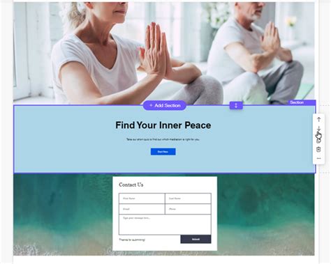 wix editor adding and setting up sections help center