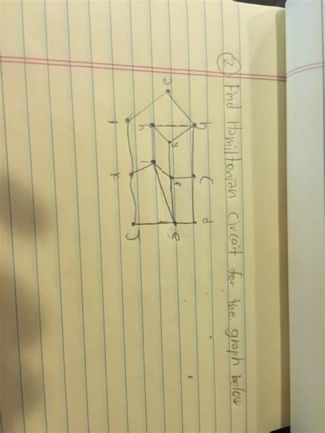 Solved Find Hamiltonian Circuit For The Graph Below