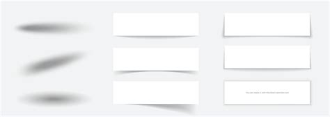 Vector Drop Shadow Set 13787688 Vector Art At Vecteezy