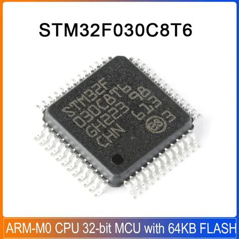 1 5 10pcs Stm32f030c8t6 Lqfp 48 32f030c8t6 Stm32 Arm Cortex M0 32 Bit