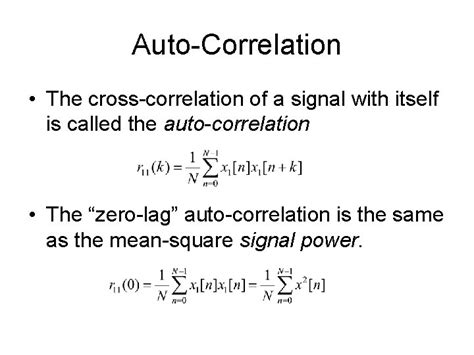 Chapter 8 Correlation And Autocorrelation Of Signals Objectives