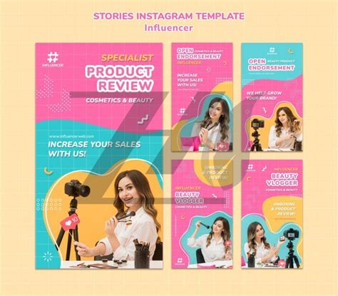 دانلود فایل لایه باز قالب استوری اینستاگرام اینفلوئنسر دانلود رایگان فایل لایه باز، Psd، وکتور