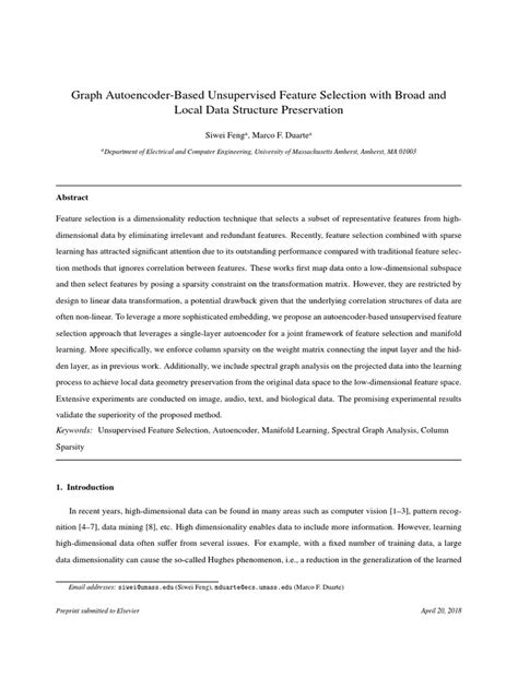 Graph Autoencoder Based Unsupervised Feature Selection With Broad And