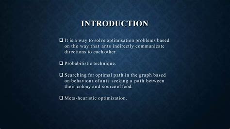 Ant Colony Optimization Pptx