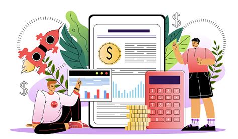 수요 분석 팀 남자는 그래프와 도표를 분석한다 분석가는 마케팅 조사를 수행합니다 시장 행동을 예측하고 예측합니다 평면 벡터 일러스트 레이 션 개발에 대한 스톡 벡터 아트 및