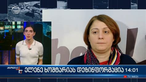 ელენე ხოშტარიას დეზინფორმაცია Youtube