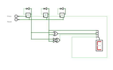 Circuitverse 8 Bit Asynchronous Counter With Hex Display