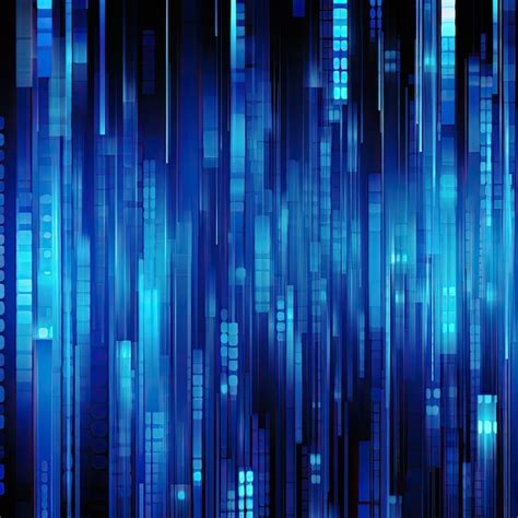 Premium AI Image Digital Data Streams Futuristic Vibrant Blue