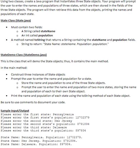 Solved Using Two Classes Create A Java Program That