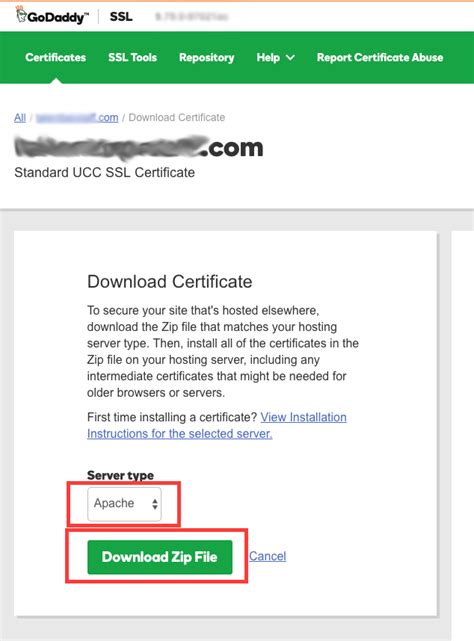 How To Get Ssl Certificate Keyfile From Godaddy