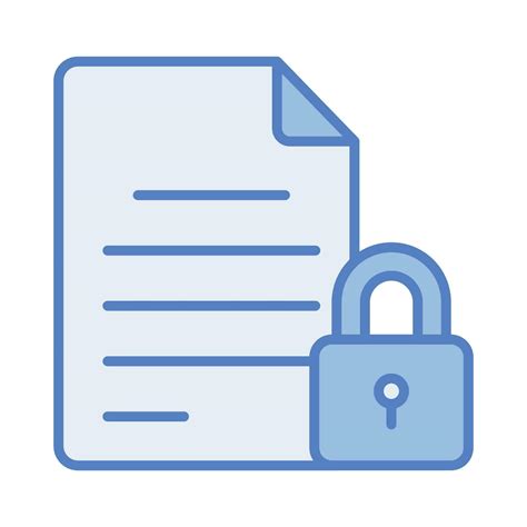 Secure Confidential Agreement Document With Locked Access Vector Padlock Protection 30743568