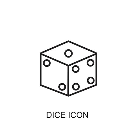 Premium Vector Dice Vector Icon Icon