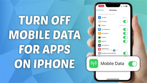 How To Turn Off Mobile Data For Apps On Iphone Youtube