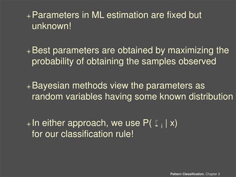Ppt Chapter 3 Maximum Likelihood And Bayesian Parameter Estimation Part 1 Powerpoint