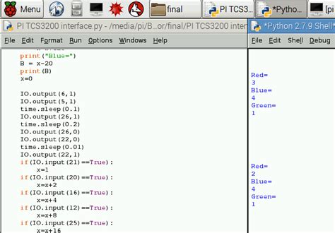 Raspberry Pi Color Detector Using Color Sensor Tcs3200