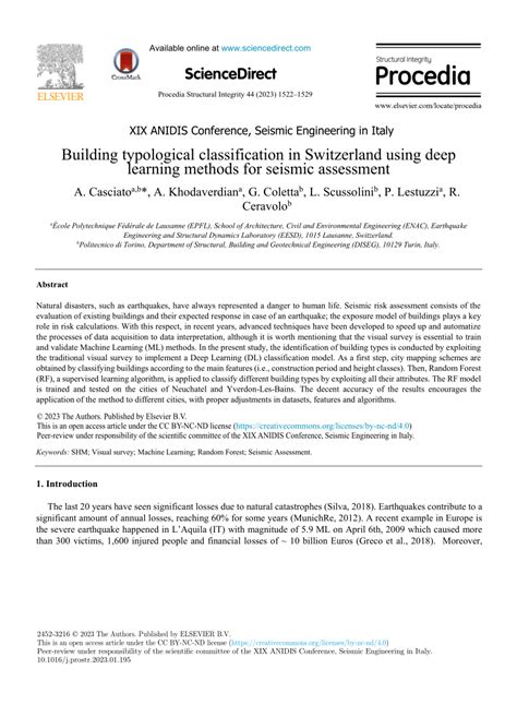 Pdf Building Typological Classification In Switzerland Using Deep