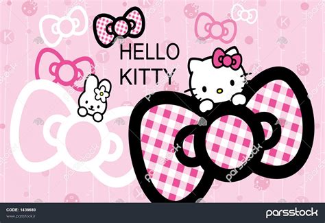 پوستر دیواری سه بعدی کارتون کیتی کت 1439680