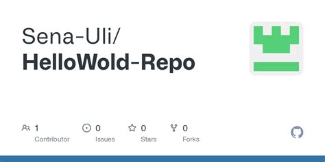 Github Sena Ulihellowold Repo