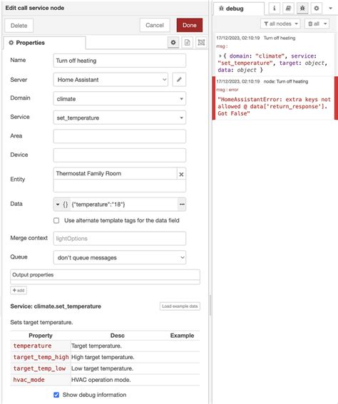 Homeassistanterror Extra Keys Not Allowed Data Returnresponse