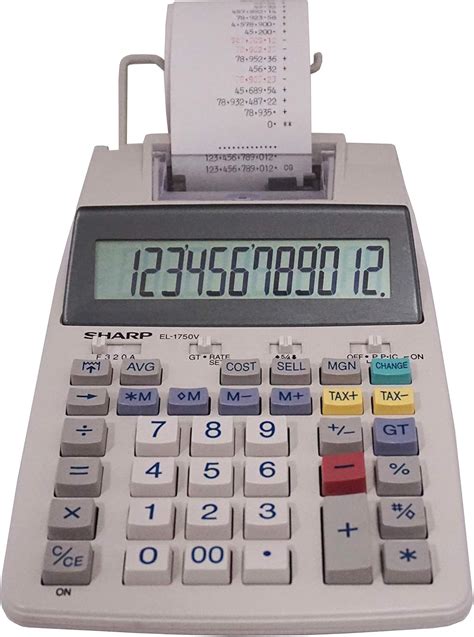 Sharp El 1750v Two Color Printing Calculator User Manual